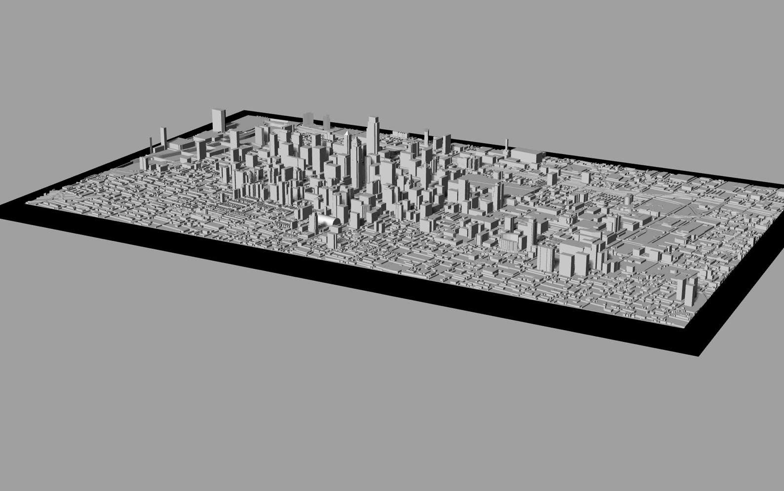 3D Philadelphia | Digital Files | 3D STL File | Philadelphia 3D Map ...