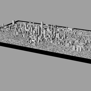 3D Philadelphia | Digital Files | 3D STL File | Philadelphia 3D Map ...