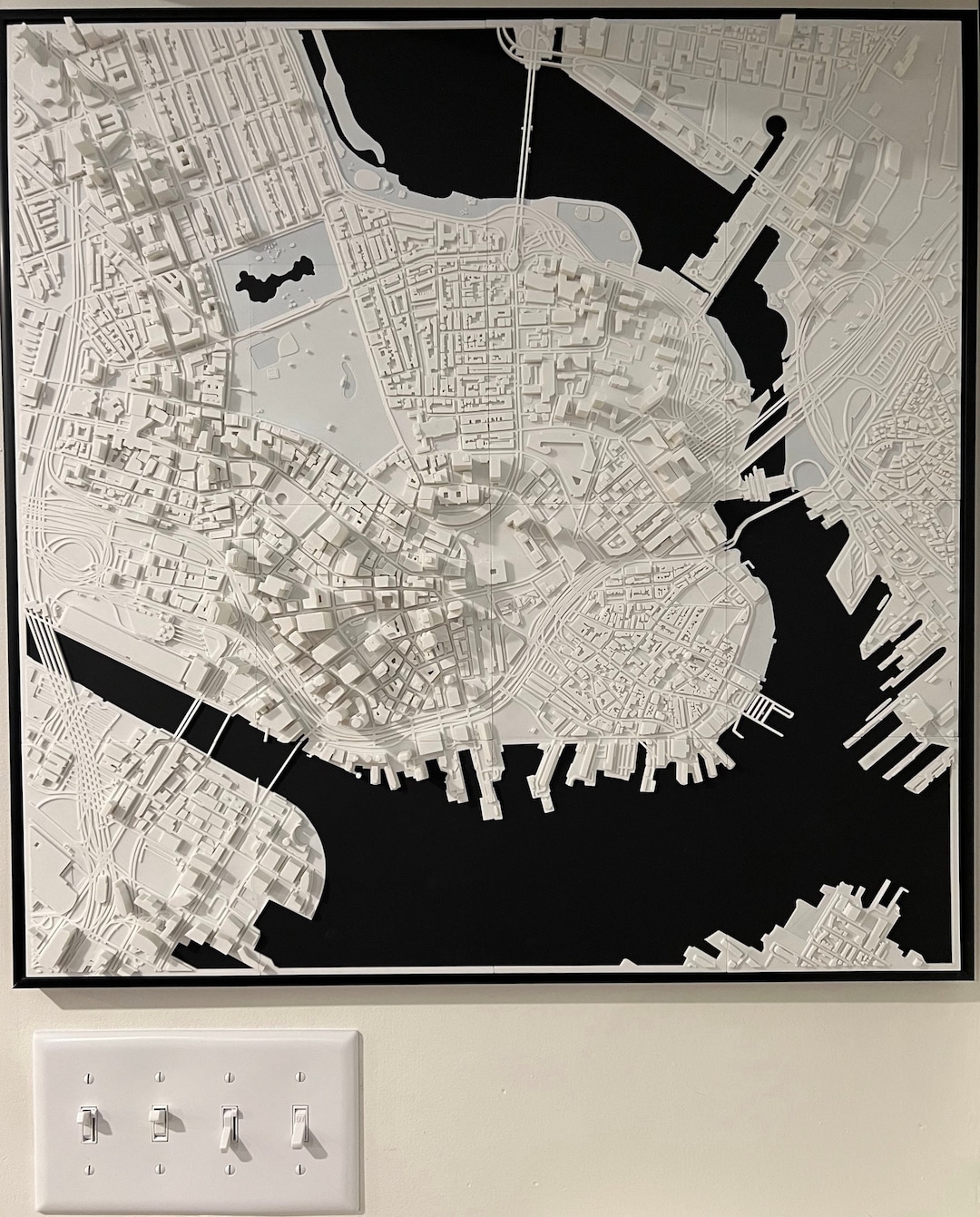 3D Boston | Digital Files | 3D STL File | Boston 3D Map | 3D City Art ...