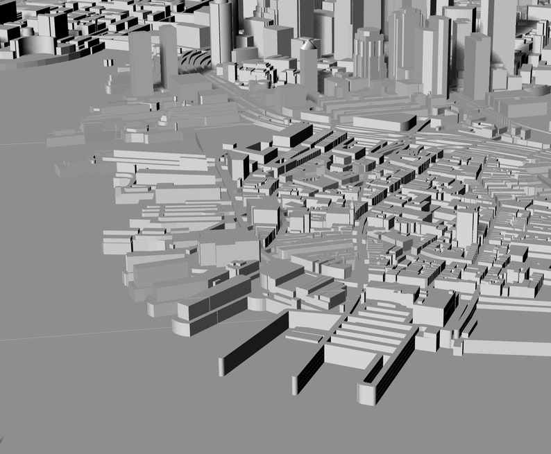 3D Boston Digital Files 3D STL File Boston 3D Map 3D - Etsy
