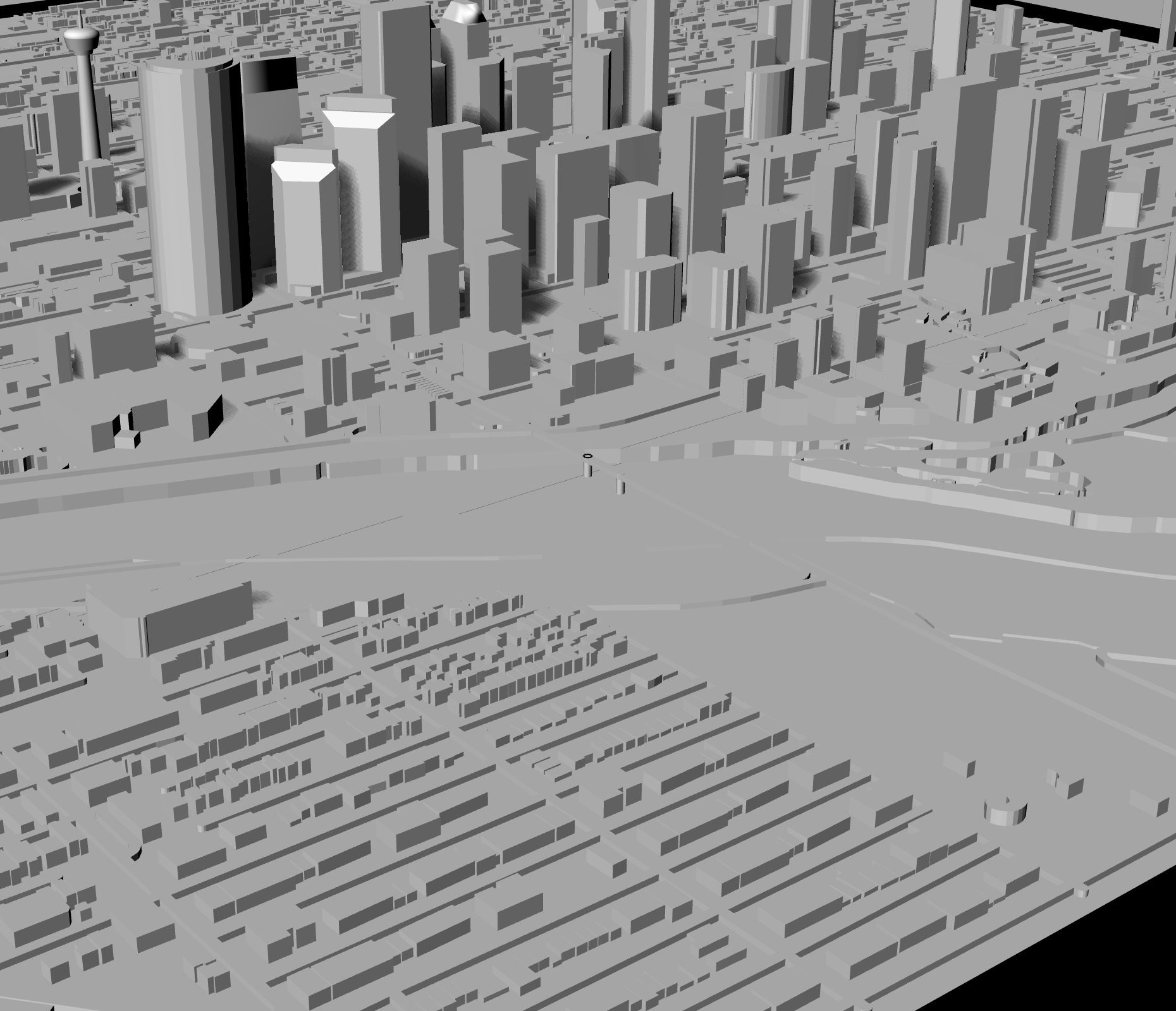 3D Calgary | Digital Files | 3D STL File | Calgary 3D Map | 3D City Art ...
