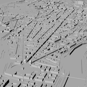 3D Rome | Digital Files | 3D STL File | Rome 3D Map | 3D City Art | 3D ...
