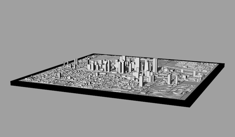 3D Calgary Digital Files 3D STL File Calgary 3D Map 3D - Etsy