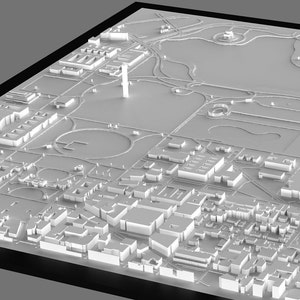3D Washington D.C | Digital Files | 3D STL File | Washington 3D Map ...