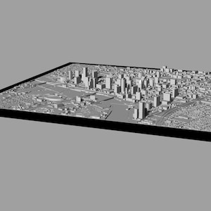 3D Austin | Digital Files | 3D STL File | Austin 3D Map | 3D City Art ...
