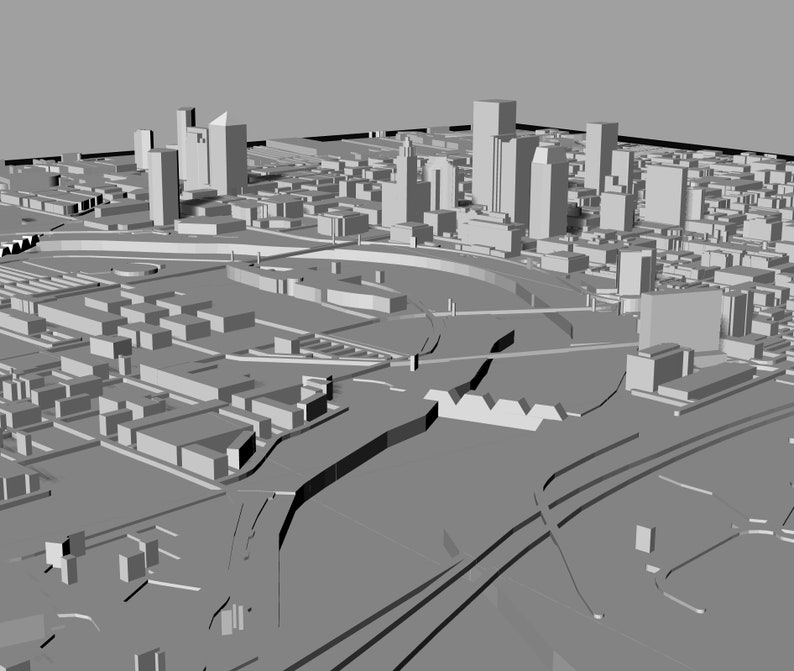 3D Columbus Digital Files 3D STL File Columbus 3D Map - Etsy