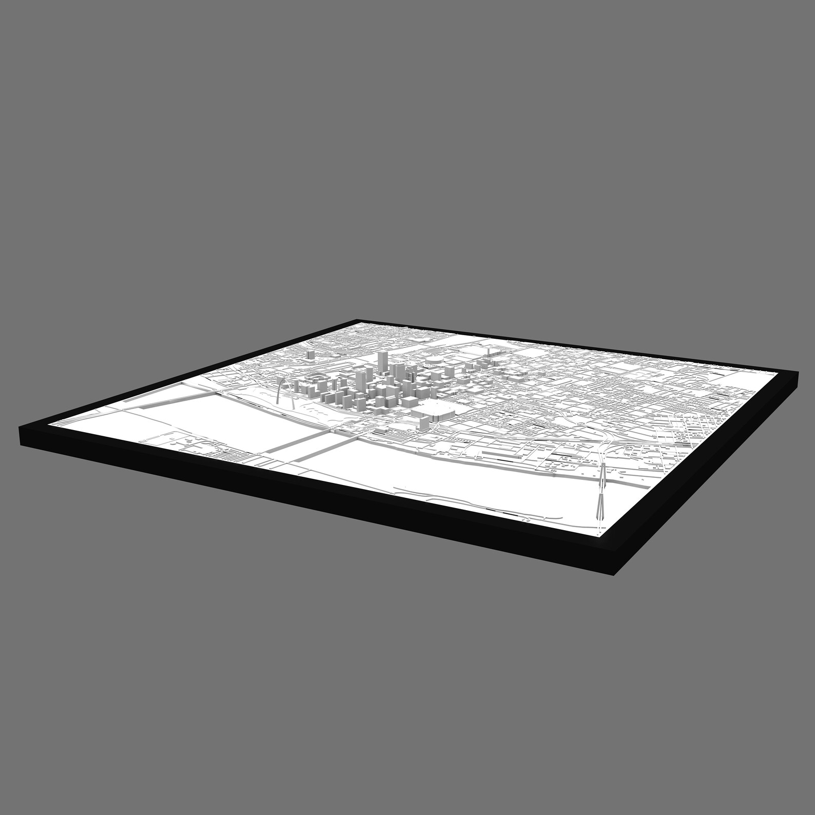 3D St. Louis City Map | Detailed STL File (digital Download) - Etsy