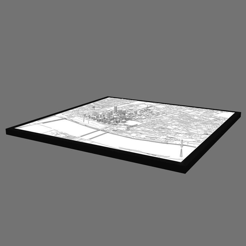3D St. Louis | Digital Files | 3D STL File | St. Louis 3D Map | 3D City ...