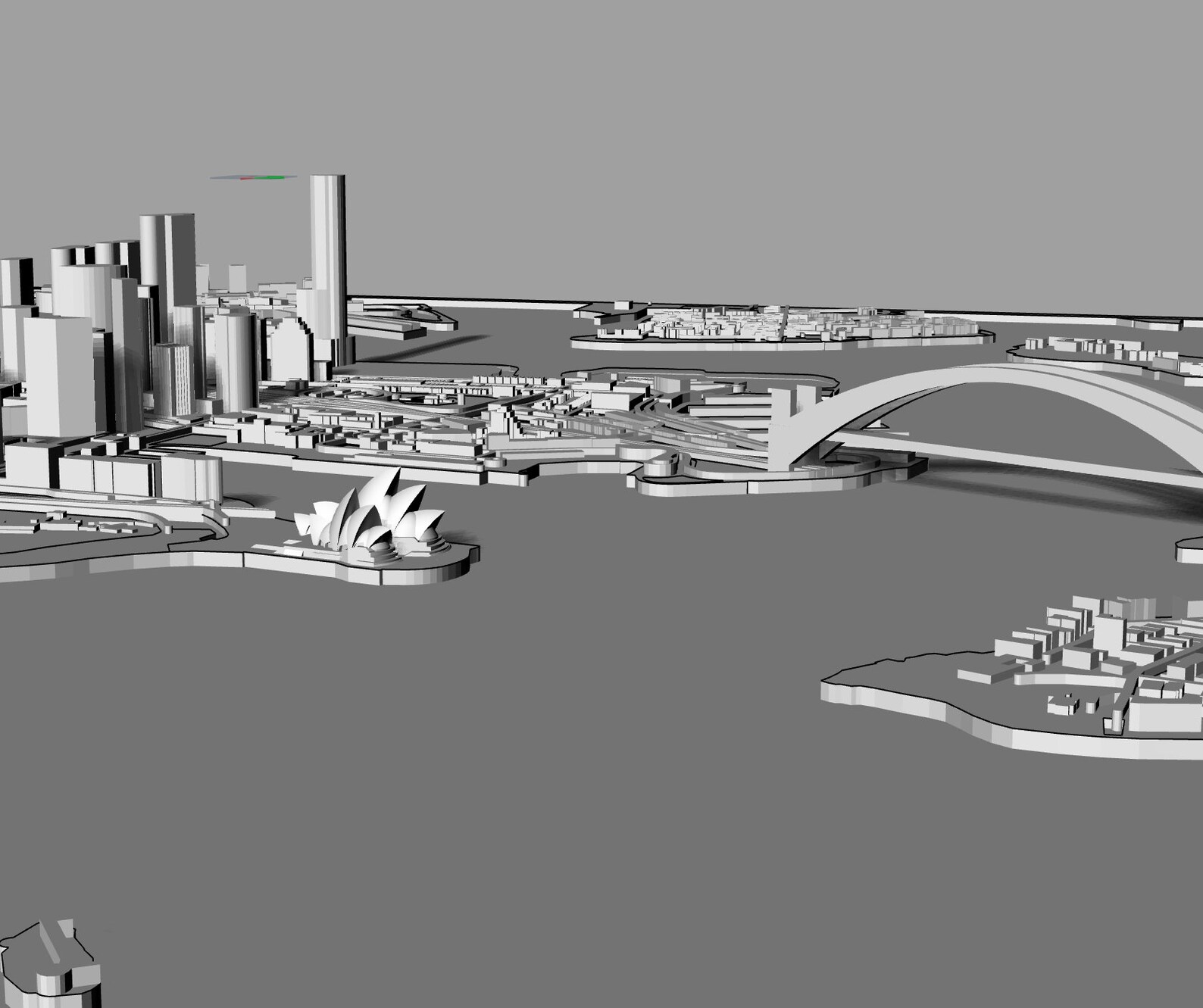 3D Sydney | Digital Files | 3D STL File | Sydney 3D Map | 3D City Art ...