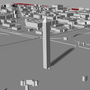 3D Washington D.C | Digital Files | 3D STL File | Washington 3D Map ...