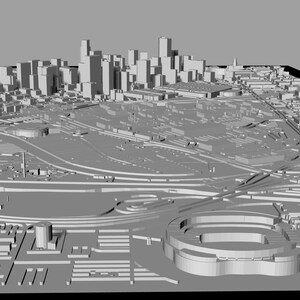 3D Denver | Digital Files | 3D STL File | Denver 3D Map | 3D City Art ...