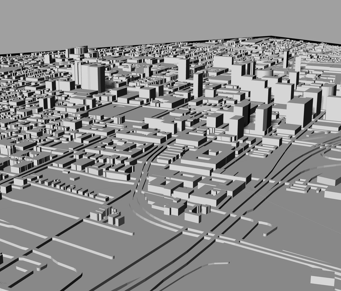 3D San Jose Digital Files 3D STL File San Jose 3D Map | Etsy