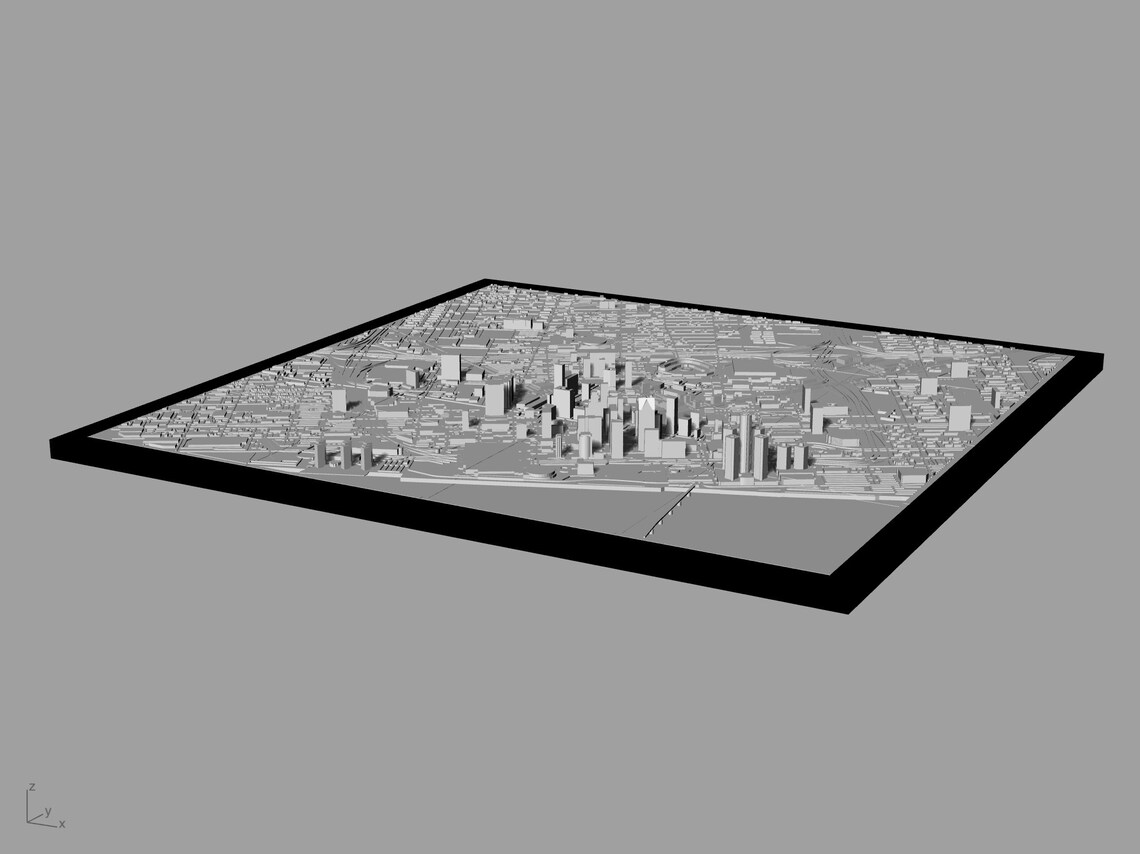 3D Detroit Digital Files 3D STL File Detroit 3D Map 3D - Etsy