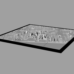 3D Detroit | Digital Files | 3D STL File | Detroit 3D Map | 3D City Art ...