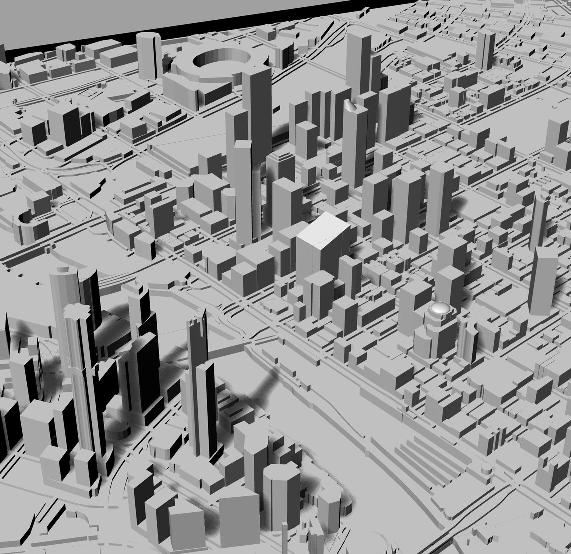 3D Melbourne Digital Files 3D STL File Melbourne 3D Map | Etsy