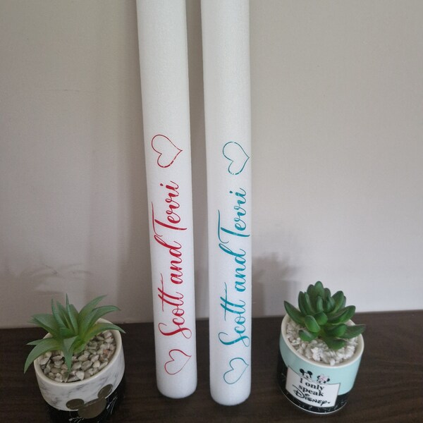 Personalized Wedding Foam Glow Sticks - Etsy