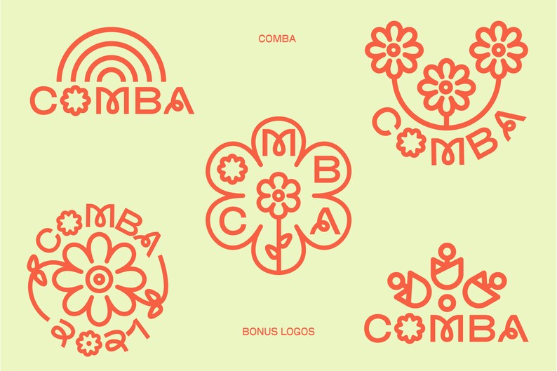 Digital Font Download Comba - Etsy