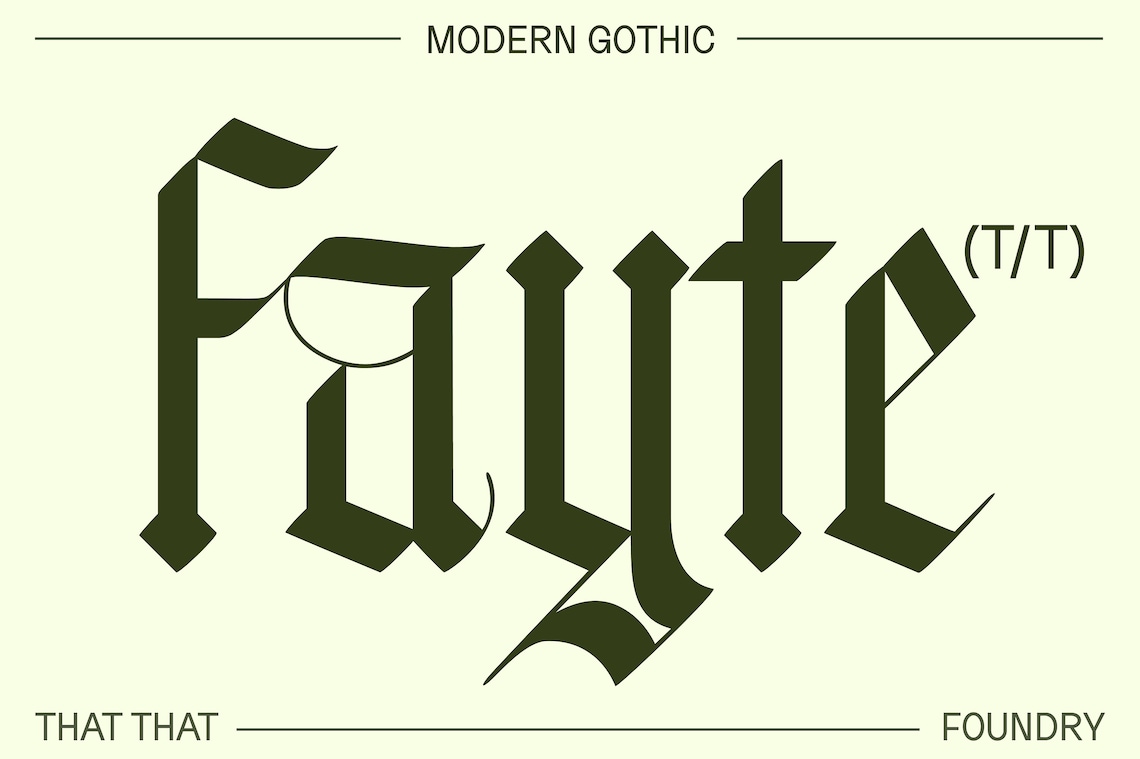 Fayte Modern Blackletter Font - Etsy