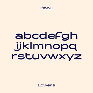 Baou Modern Sans Serif Font - Etsy