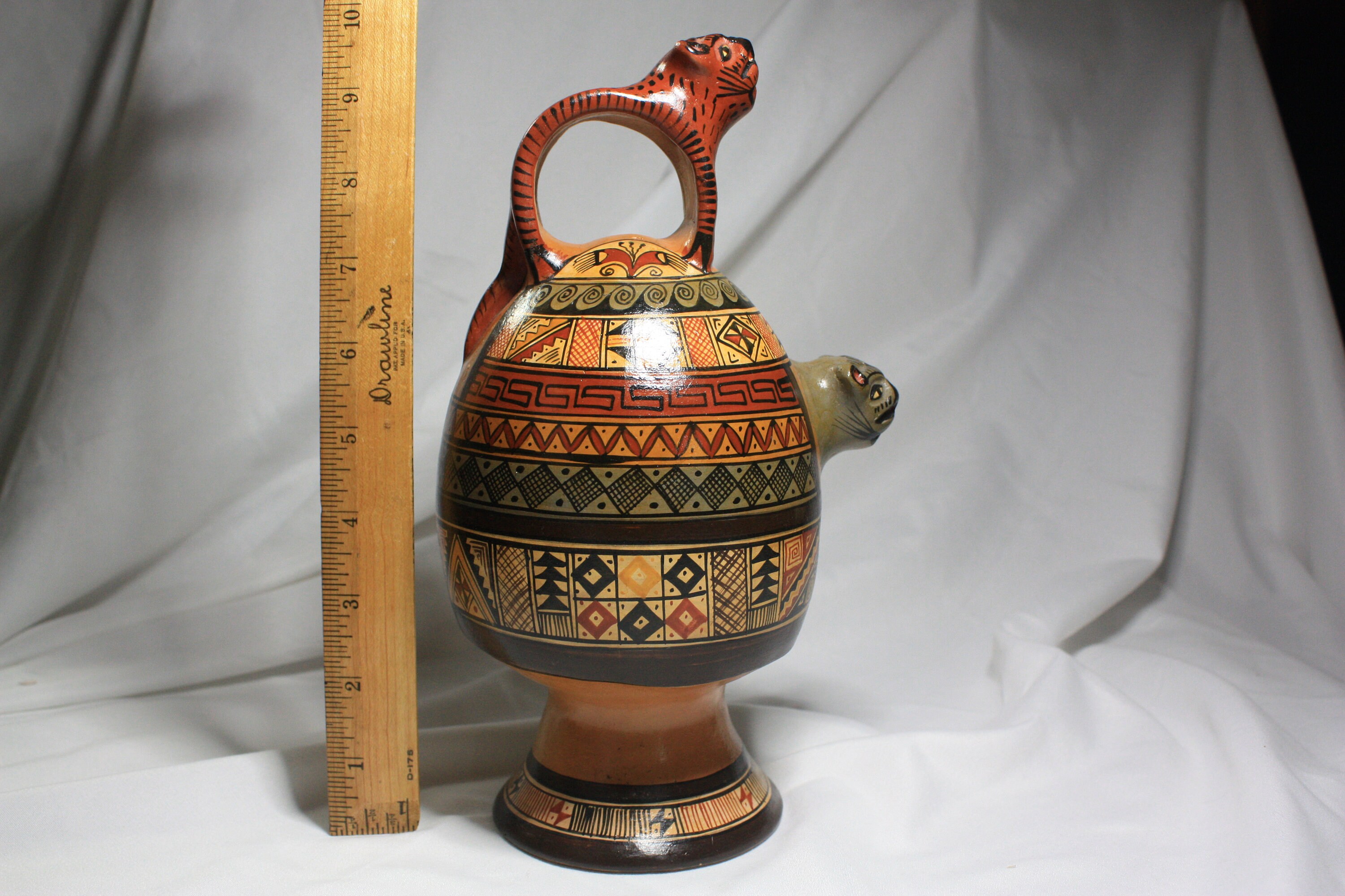 Peruvian Inca-style Jaguar Pottery See Description Below for - Etsy