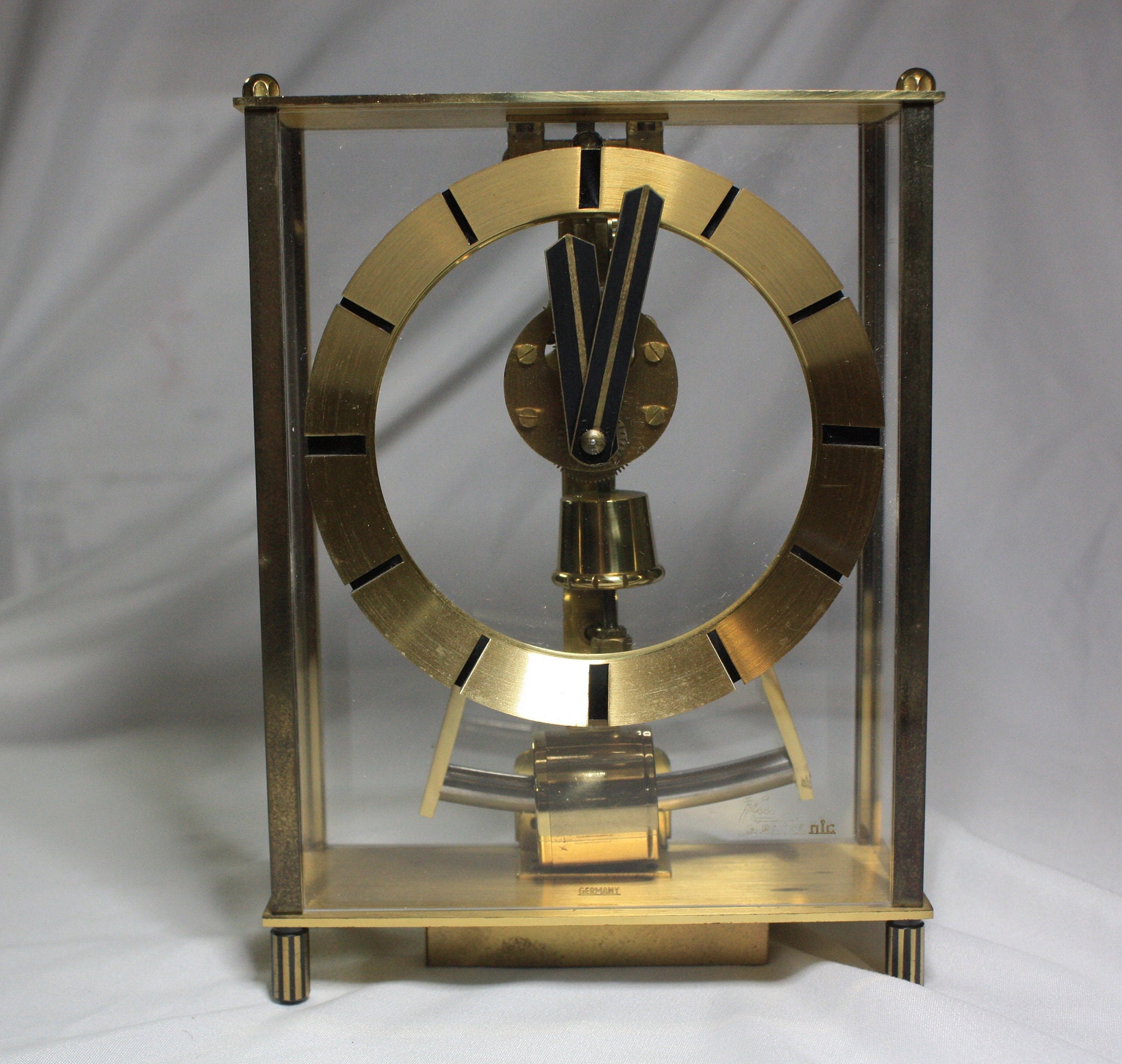 Vintage Kieninger & Obergfell Kundo Electromagnetic Mantle Clock 4 3/8 Wide, See Description for ...