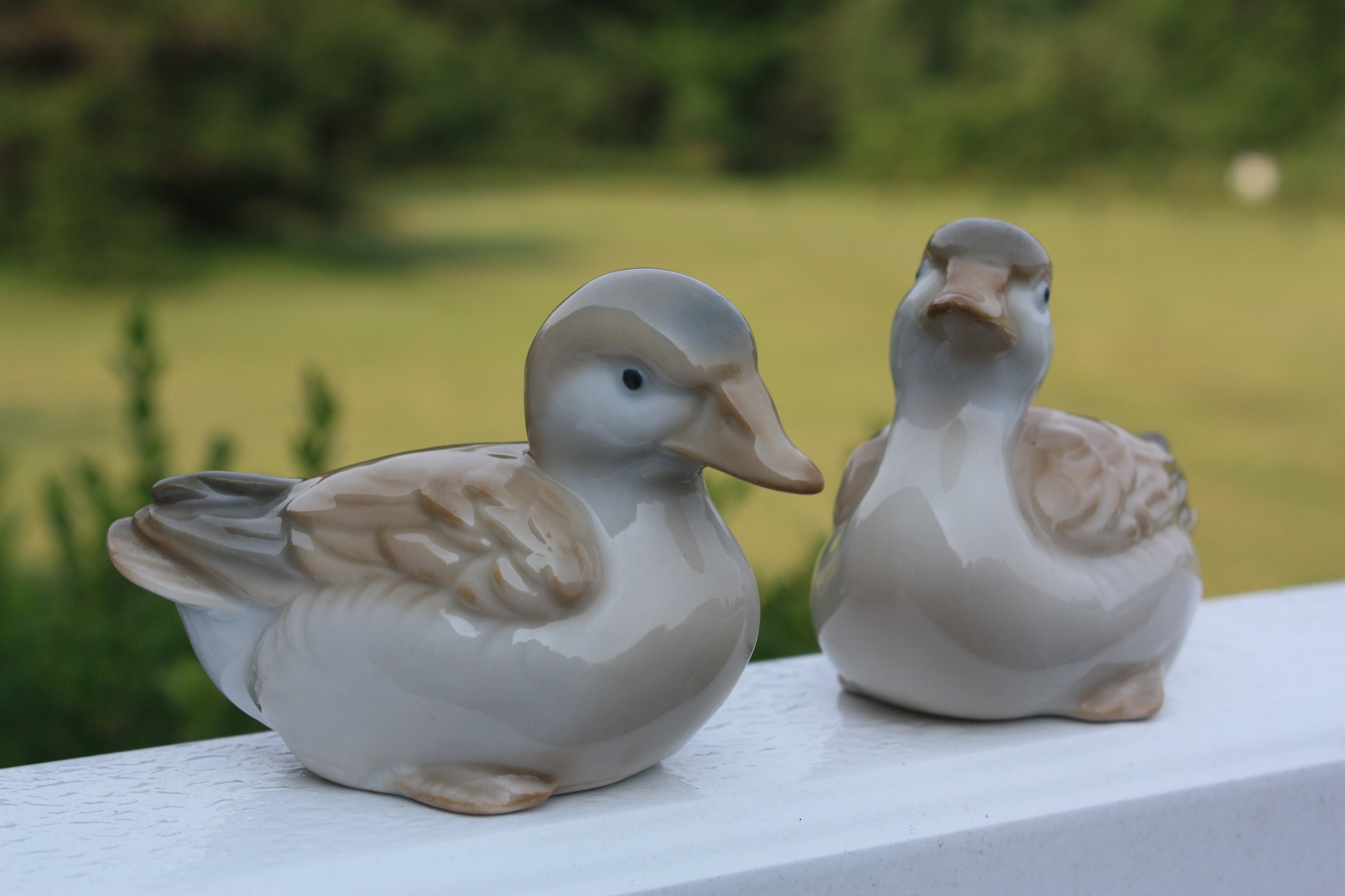 Vintage Homco Ceramic Duck Figurines - Etsy