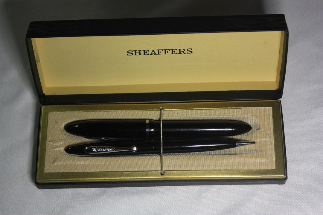 Vintage Sheaffer Junior Fountain Pen and Pencil Set in Box - Etsy