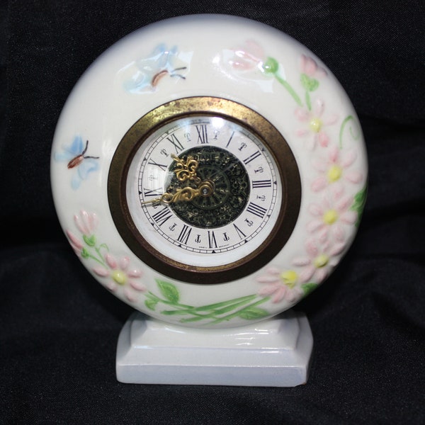 Vintage Ceramic Table Clock - Etsy
