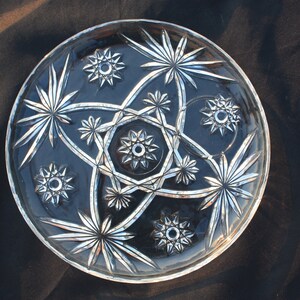 Vintage Anchor Hocking Snack Set, Star & Fan Design - Etsy