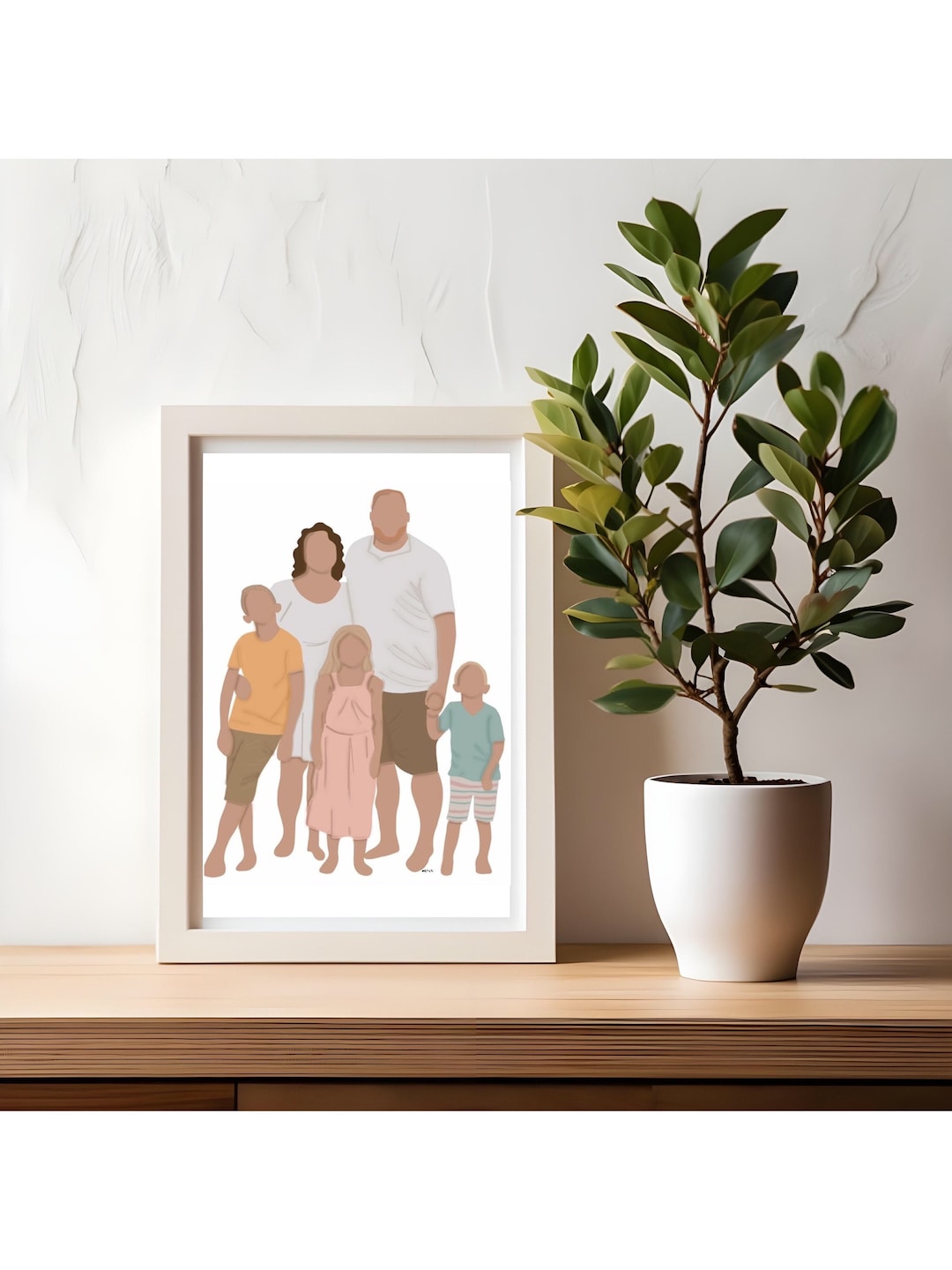 Digital Family Portrait Painting | Couple Portrait Painting | Custom ...