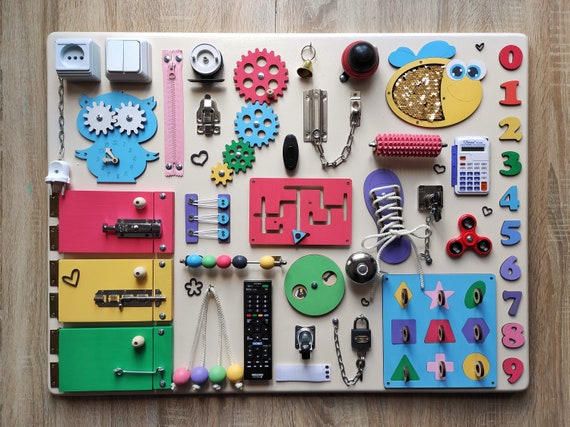 Personalized Wooden Toysactivity Desktoddler Busy Board With - Etsy