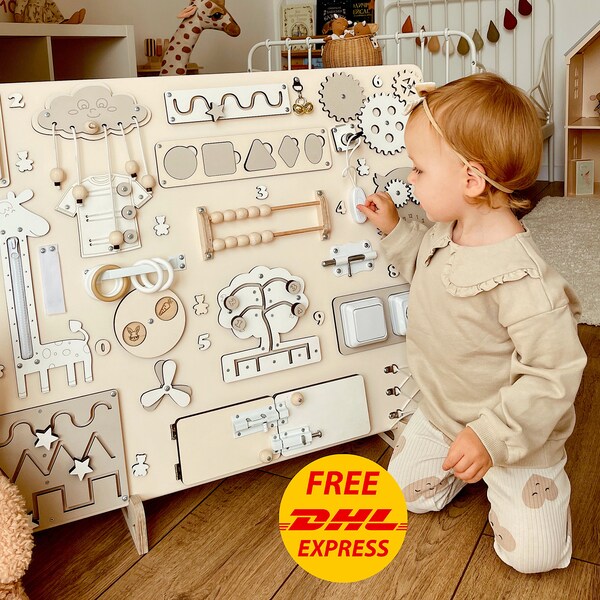 Montessori Big Busy Board - Etsy