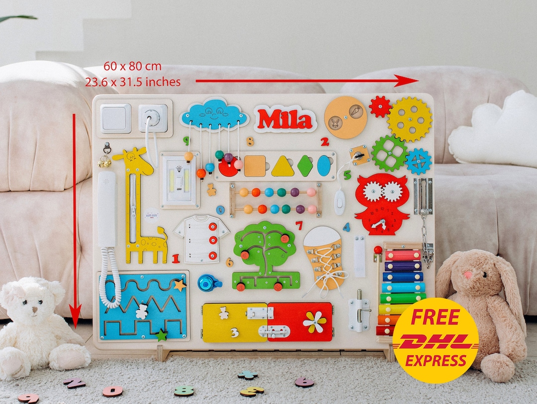 Bright Busy Board for One Year,busy Boards [customizable],busy Board ...