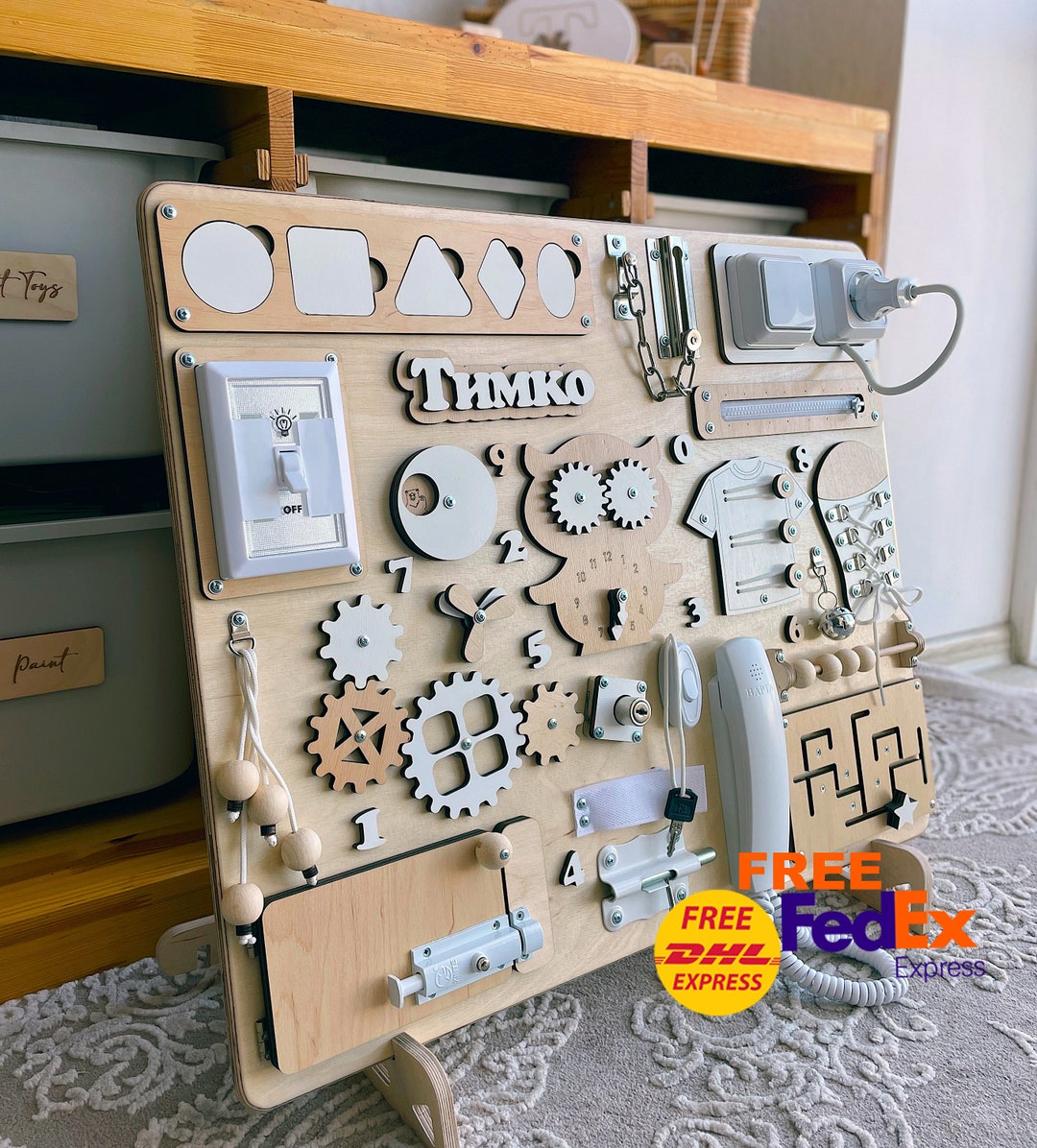 Personalized Large Busy Board Boy,fast Free Expedited Shipping,busy ...