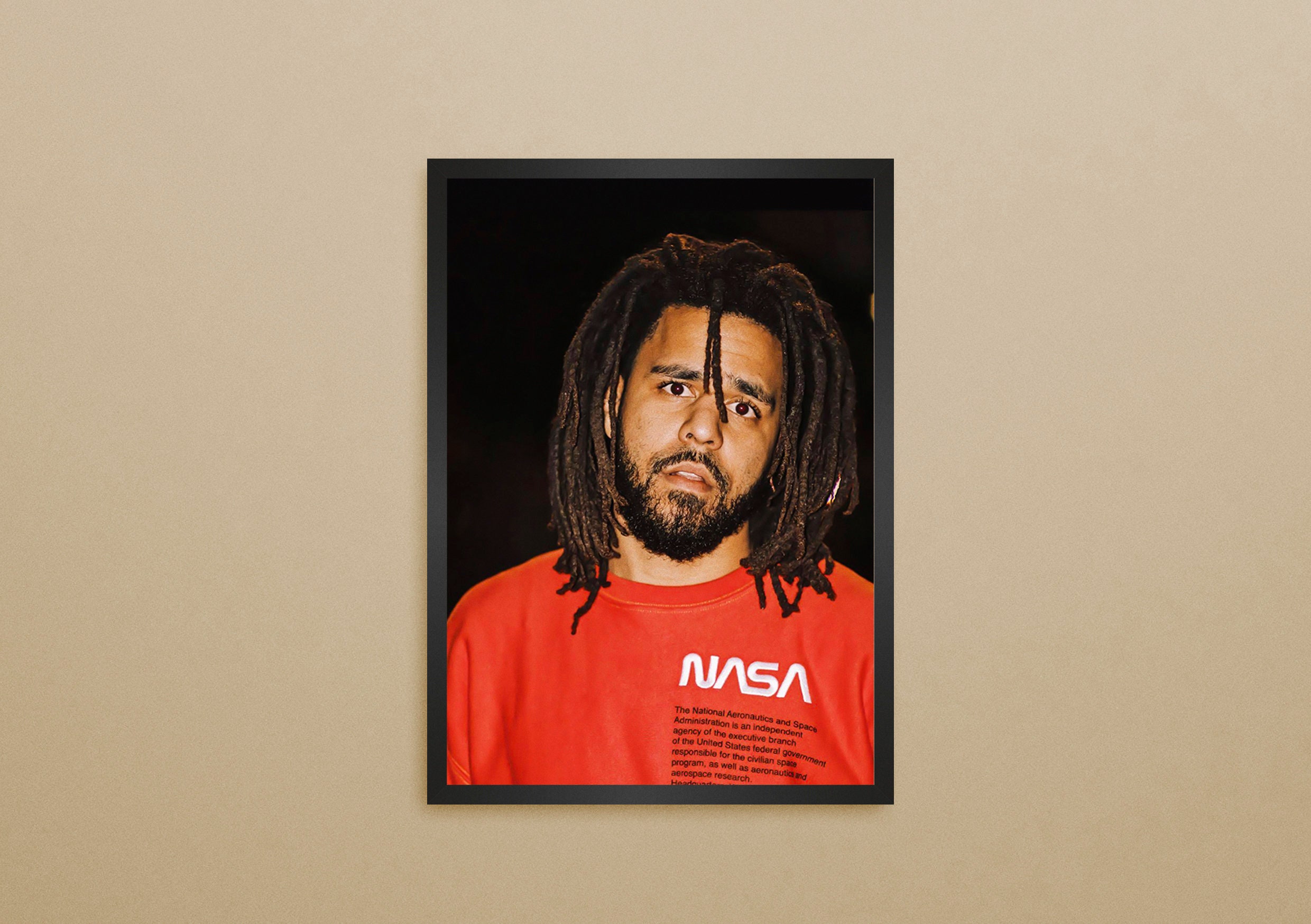 J Cole Canvas J Cole Poster Acole World Print Canvas Gift | Etsy