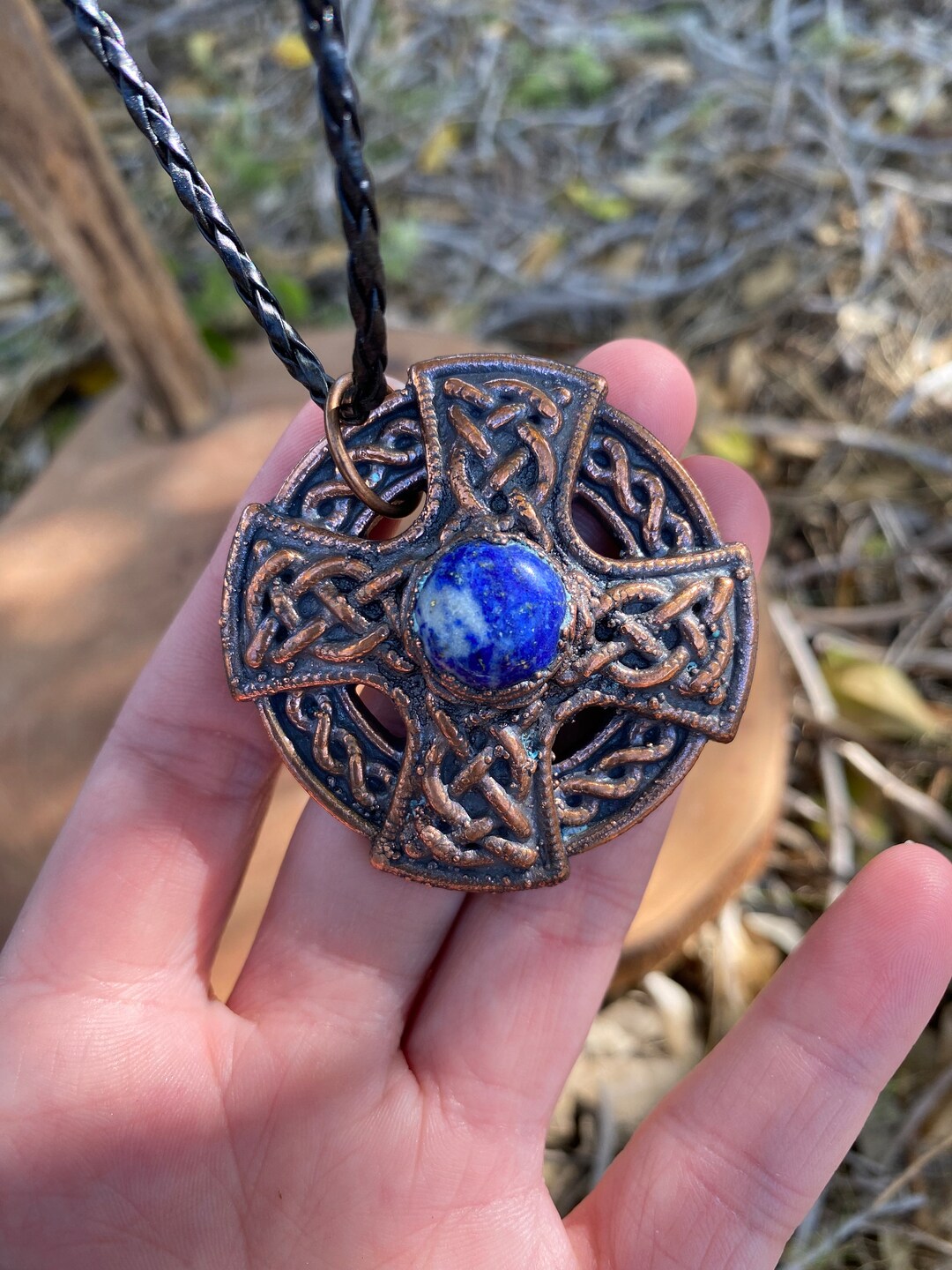 Chunky Celtic Disc Amulet - Etsy