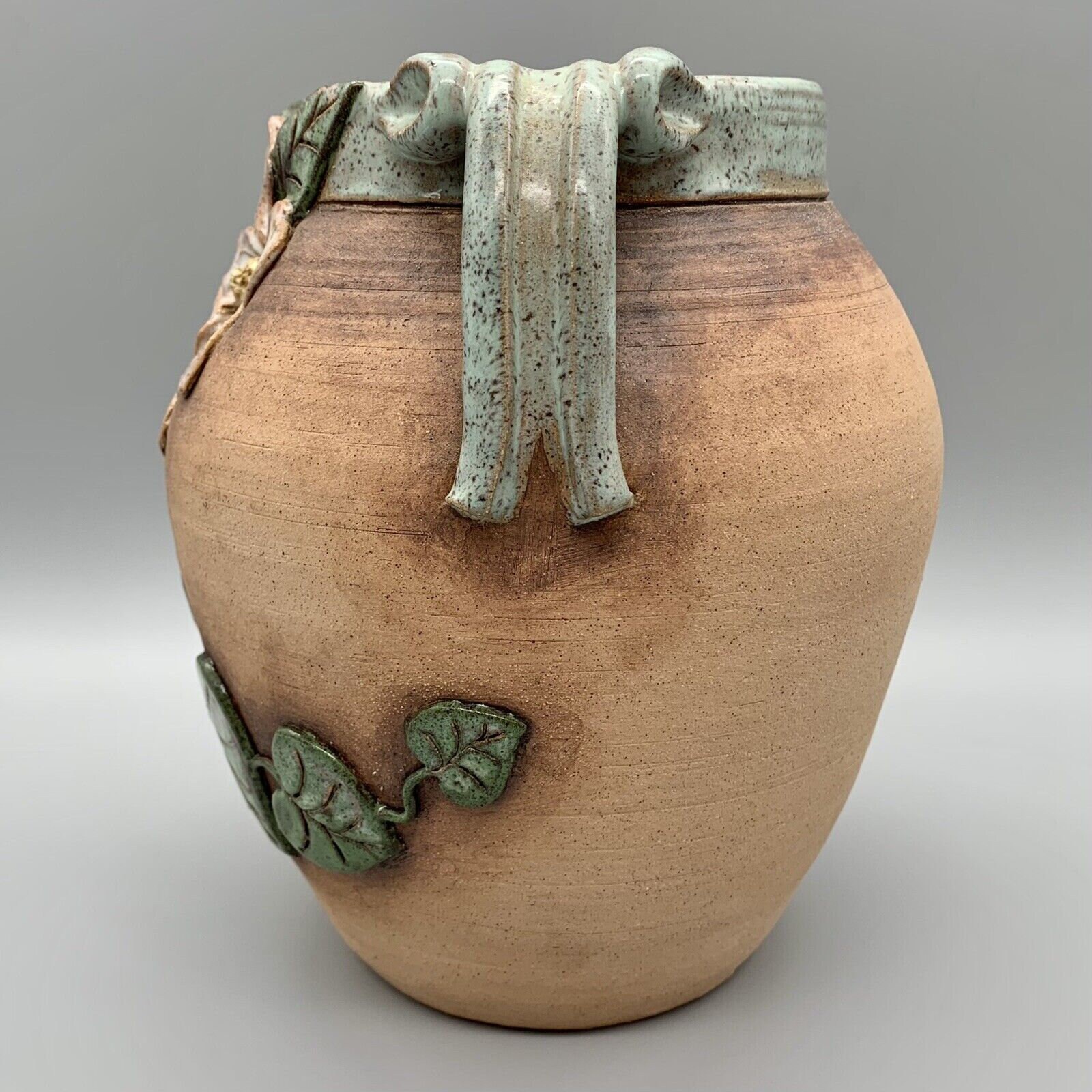 Vintage Old Patagonia Art Pottery Hibiscus 3D Flower Handled Pot 7.5 - Etsy