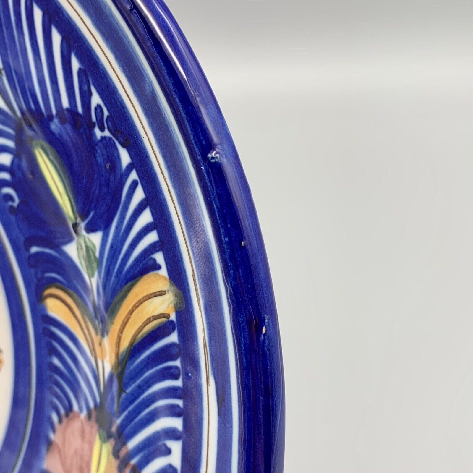 Antique Manises Spanish Pottery 19th Century Majolica Bird Plate 9.5 ...