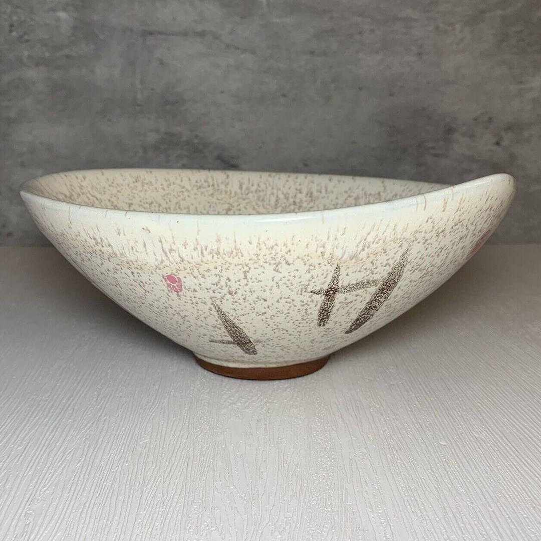 Vintage Mid Century Modern Studio Art Pottery Asymmetrical 7.5 Abstract ...
