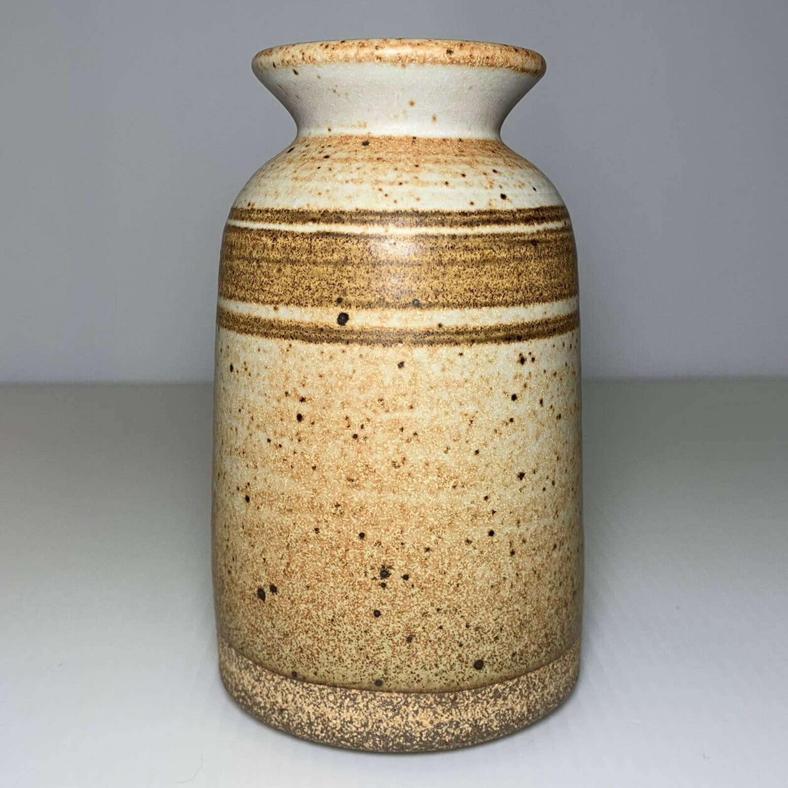 Vintage Eric Madsen Art Pottery Striped Salt Glaze Speckled - Etsy