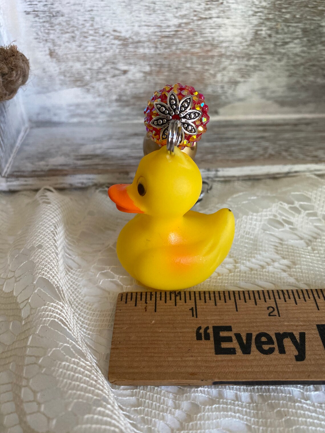 Wacky Cute Rubber Ducky Keychain/rearview Mirror Charm - Etsy