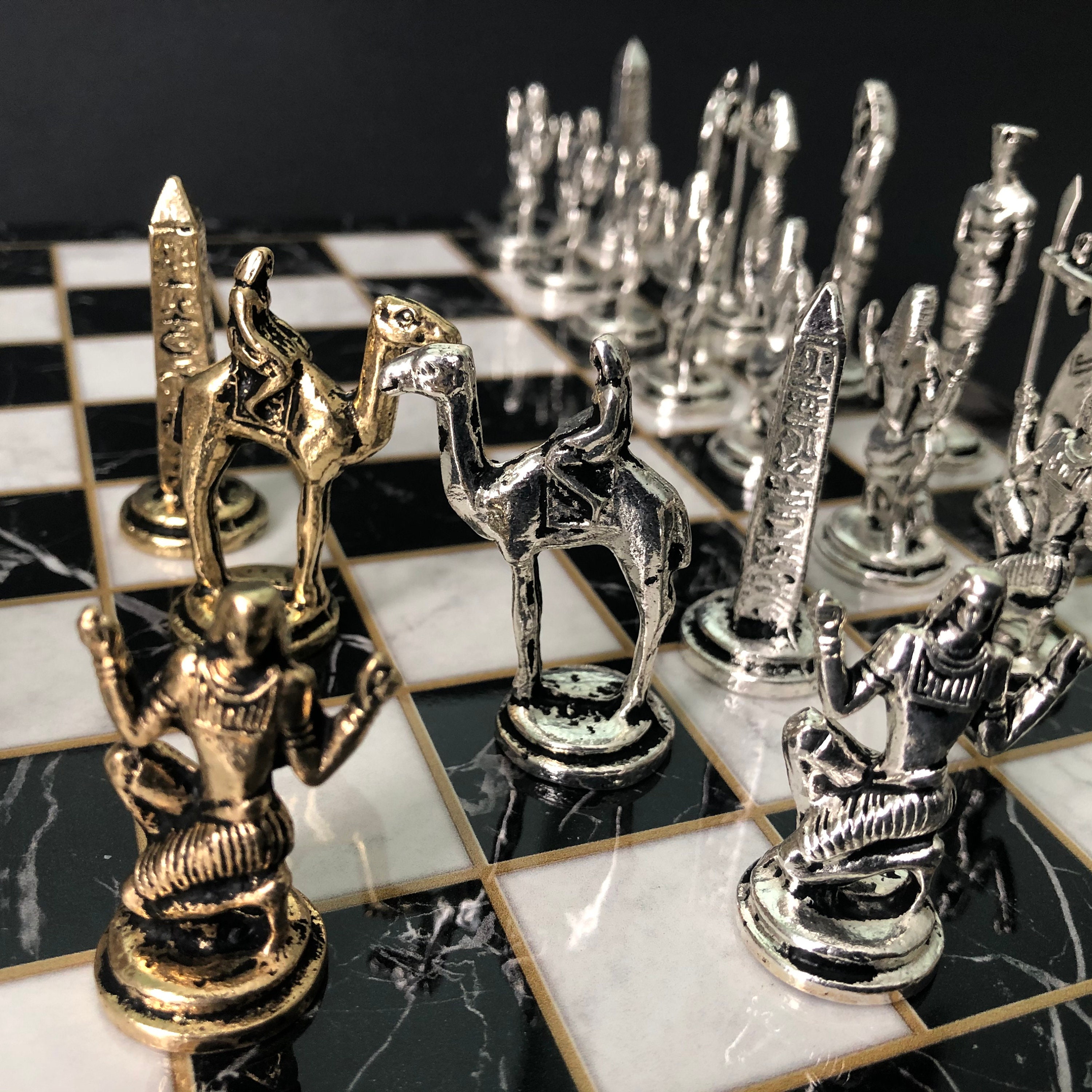 HISTORICAL ANCIENT EGYPT chess set Egyptian Pharaoh Chess | Etsy