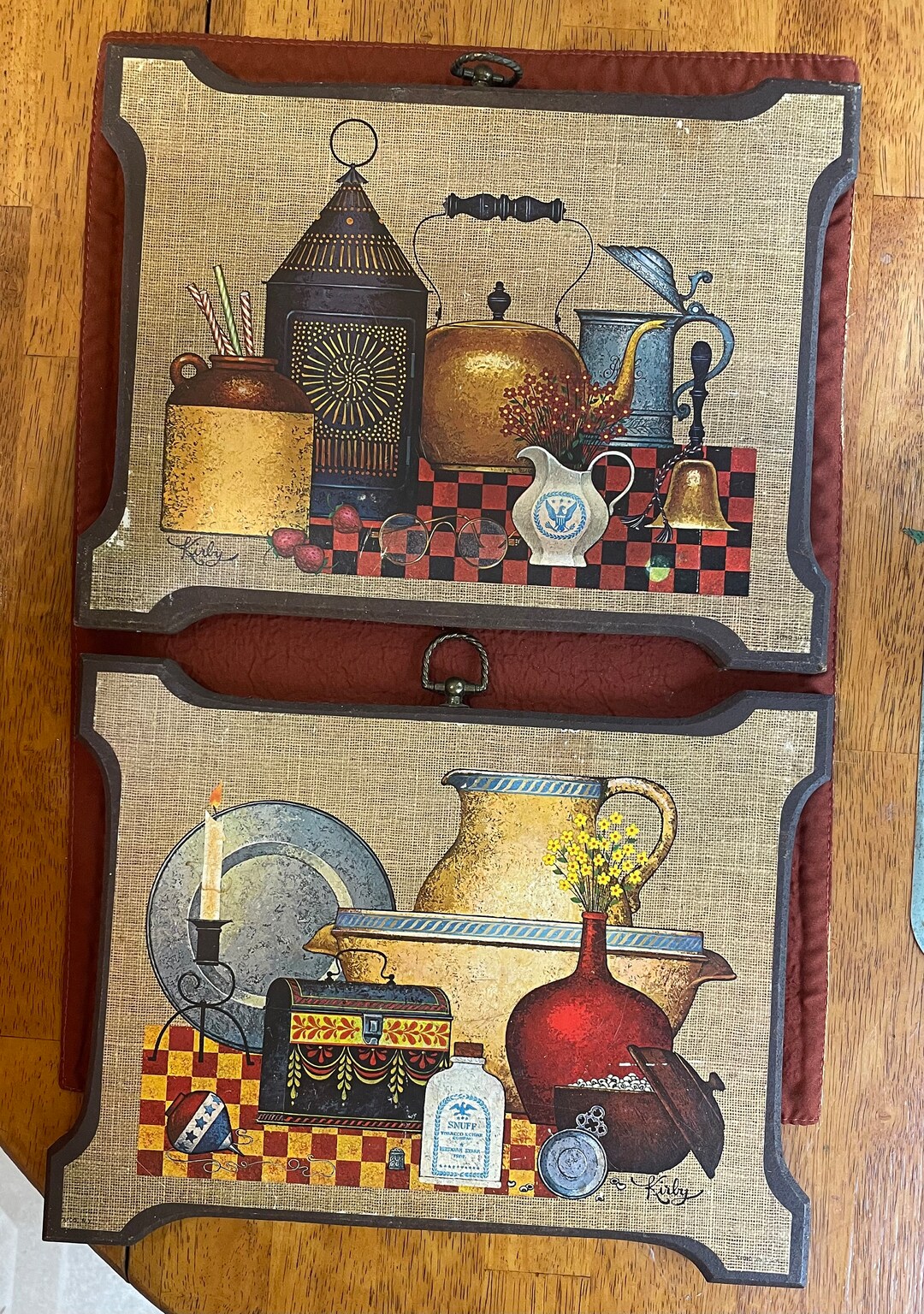 Stapco Lithographs Plaques by Kirby Pressed Wood - Etsy