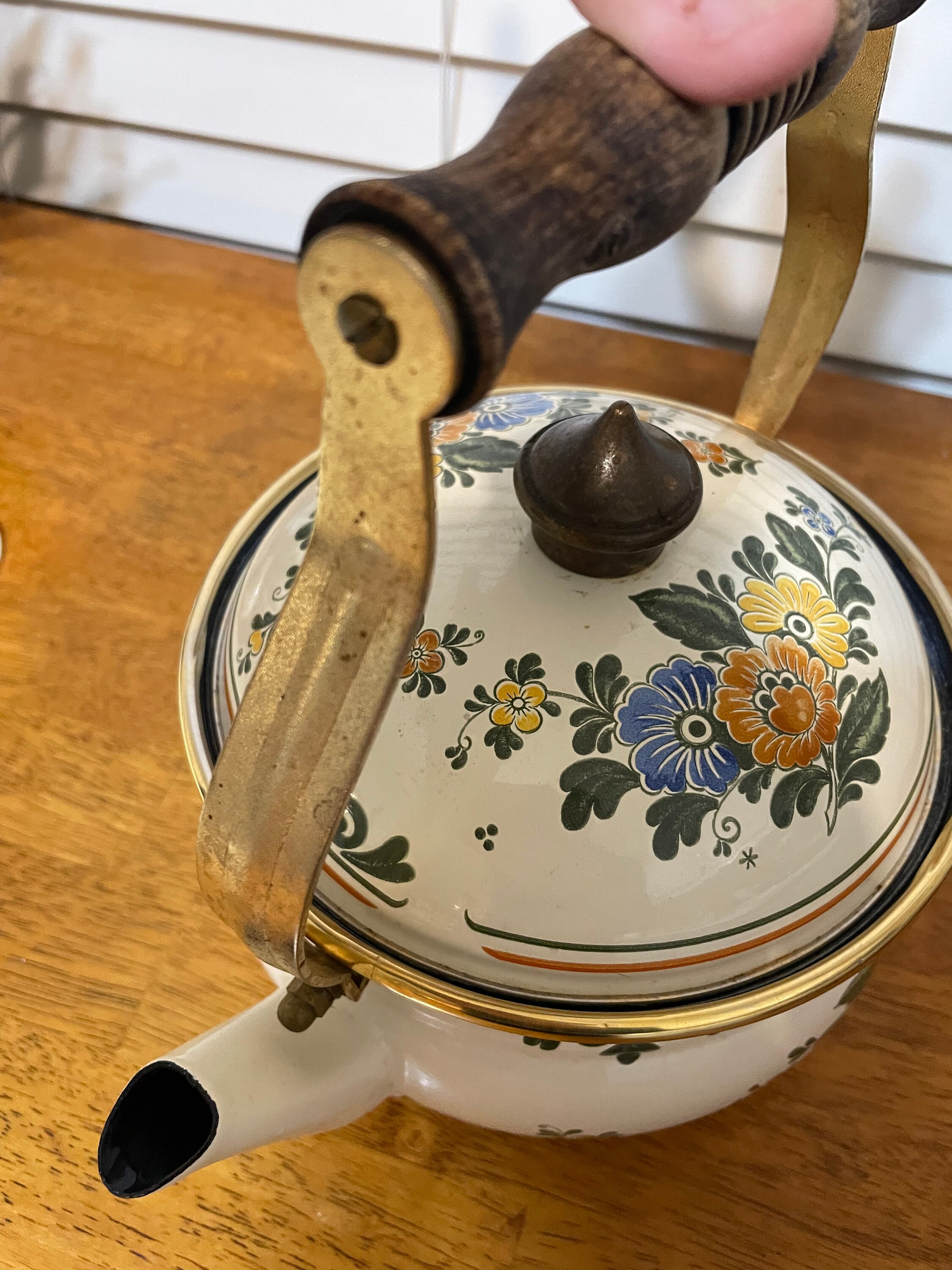 OSTO Vintage Enameled Teapot. - Etsy