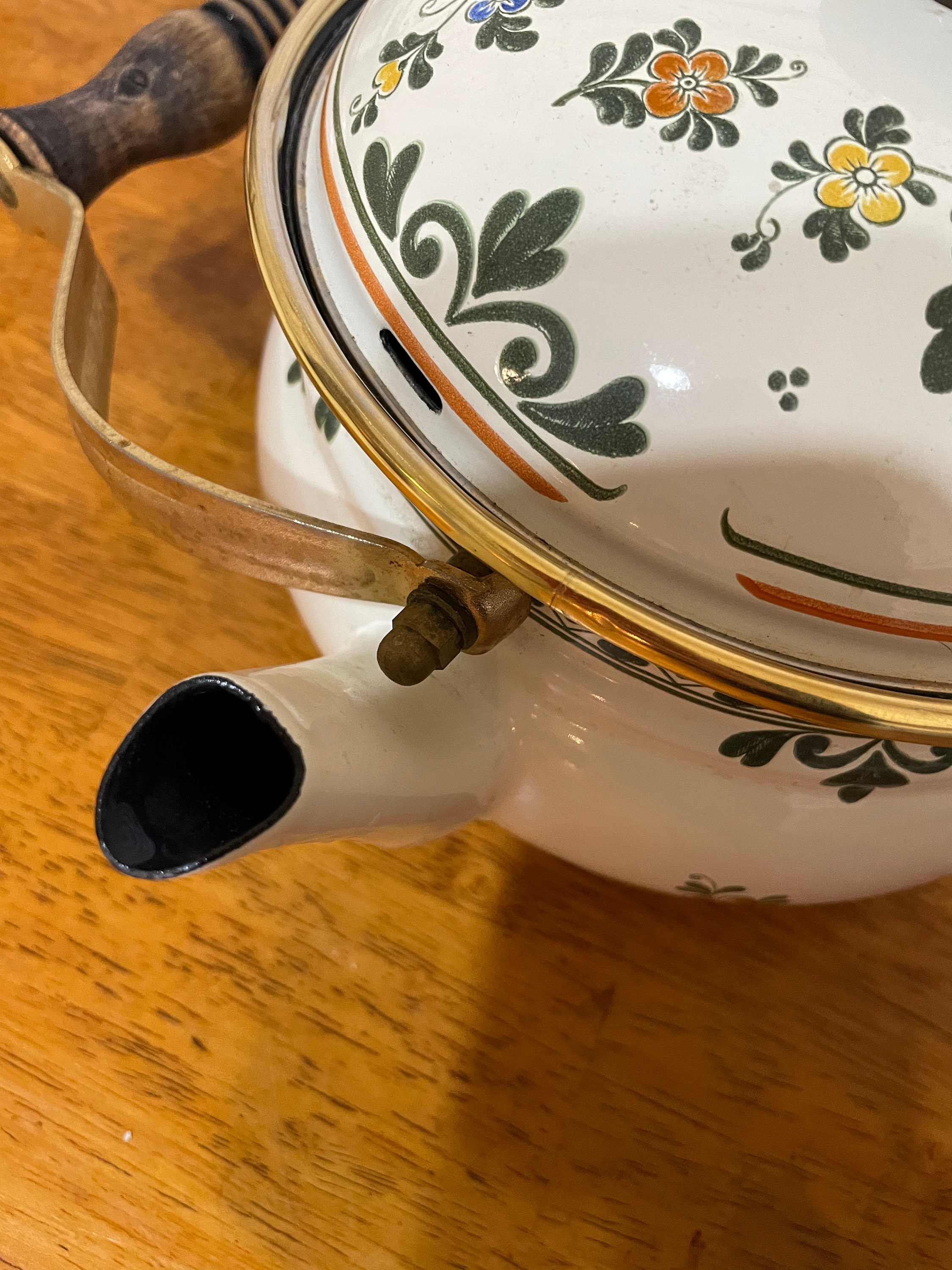 OSTO Vintage Enameled Teapot. - Etsy