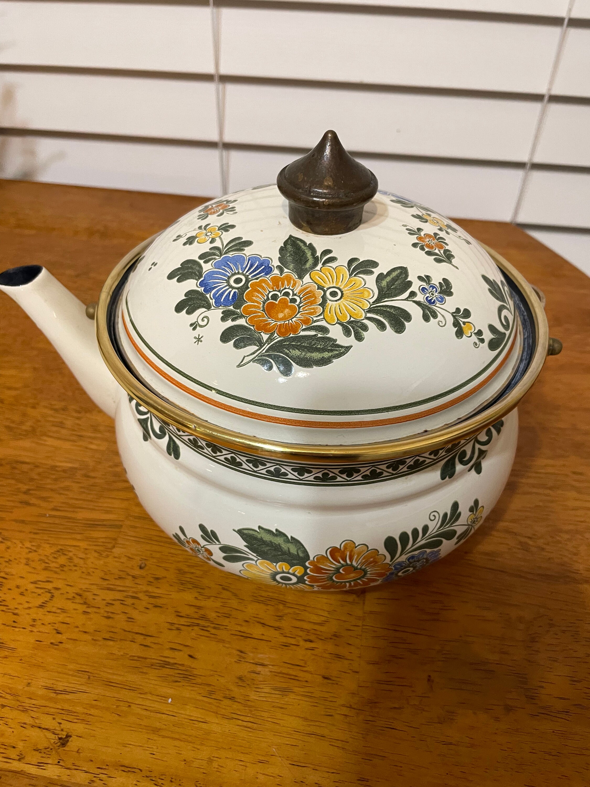 OSTO Vintage Enameled Teapot. - Etsy