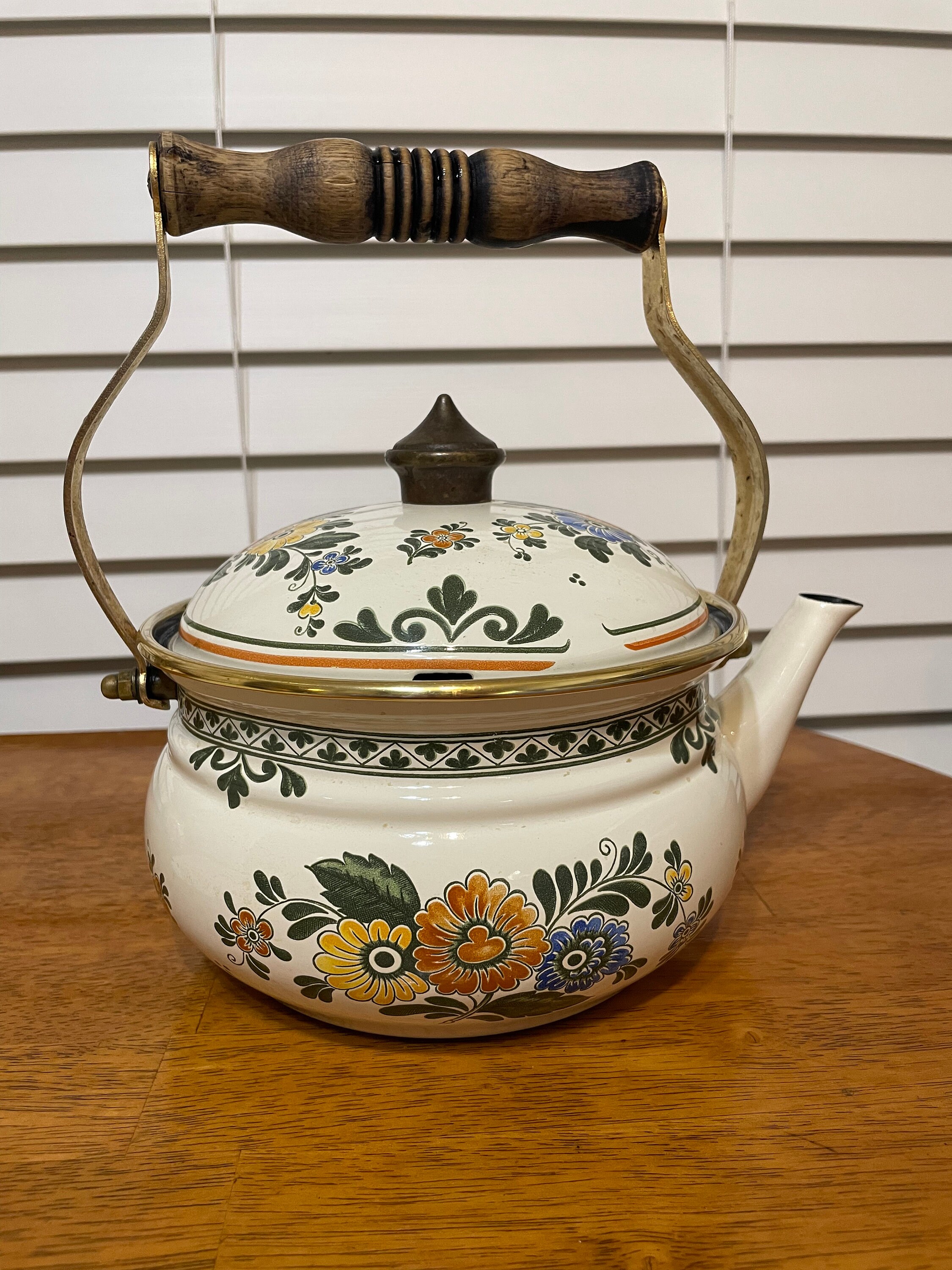 OSTO Vintage Enameled Teapot. - Etsy