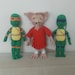 Teenage Mutant Ninja Turtles and Splinter Master, Amigurumi Crochet ...