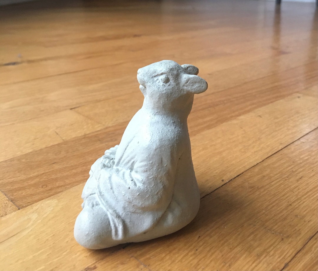 Cement Squirrel Statue. Outdoor or Indoor. Small Meditating Buddha Yoga ...