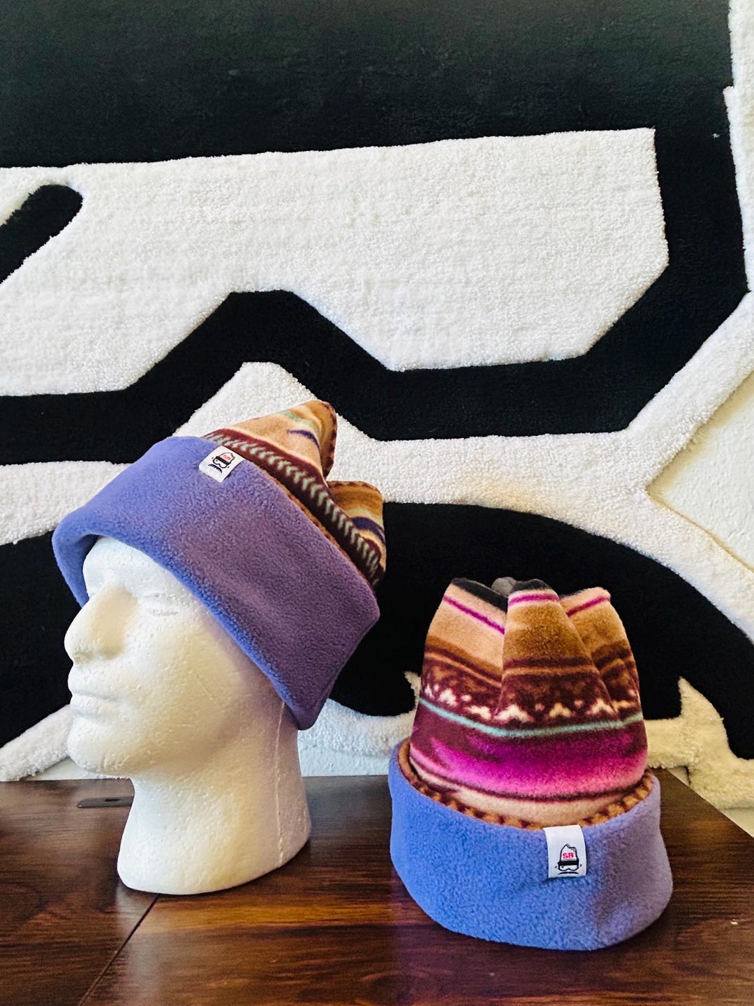 Retro Four Point Beanie - Premium 250gr High- Grade Fleece Handmade ...